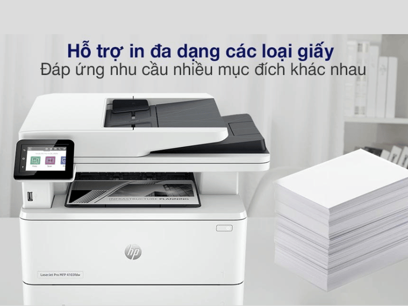 Máy In Laser Trắng Đen Đa Năng HP LaserJet Pro 4103fdw-2Z629A (A4/A5 ...